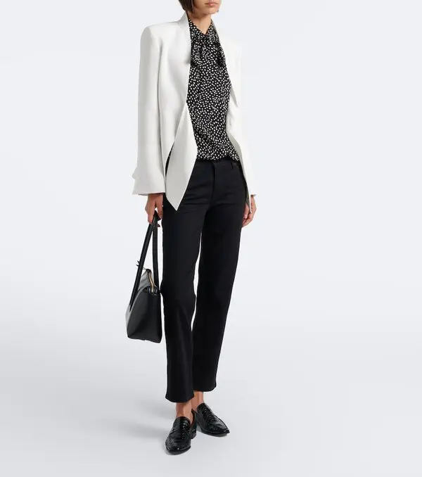 FRAME Cigarette Cropped Straight Jeans