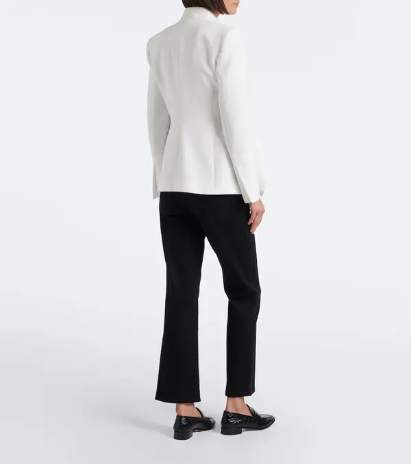 FRAME Cigarette Cropped Straight Jeans - Black