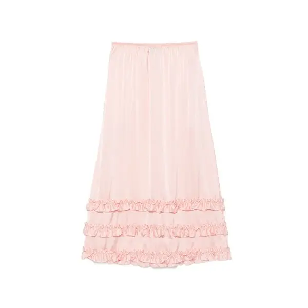 Simone Rocha Tiered Ruffle Skirt - Pink