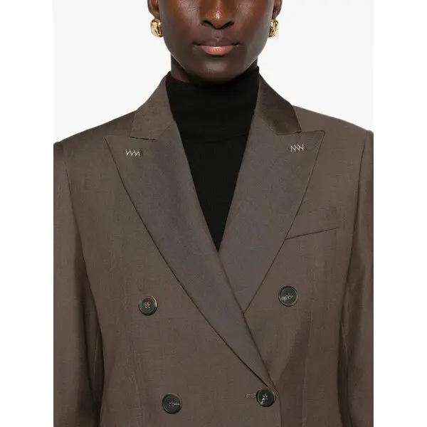 Max Mara Double-breasted Virgin Wool Blazer