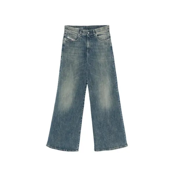 DIESEL® Denim Wide-leg Jeans - Blue