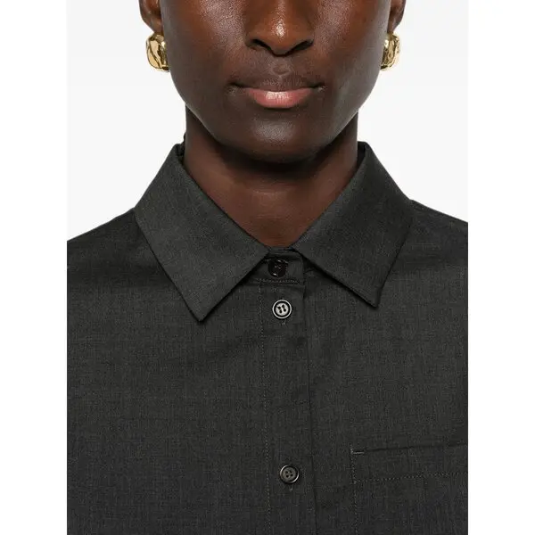 Max Mara Virgin Wool Button-up Shirt