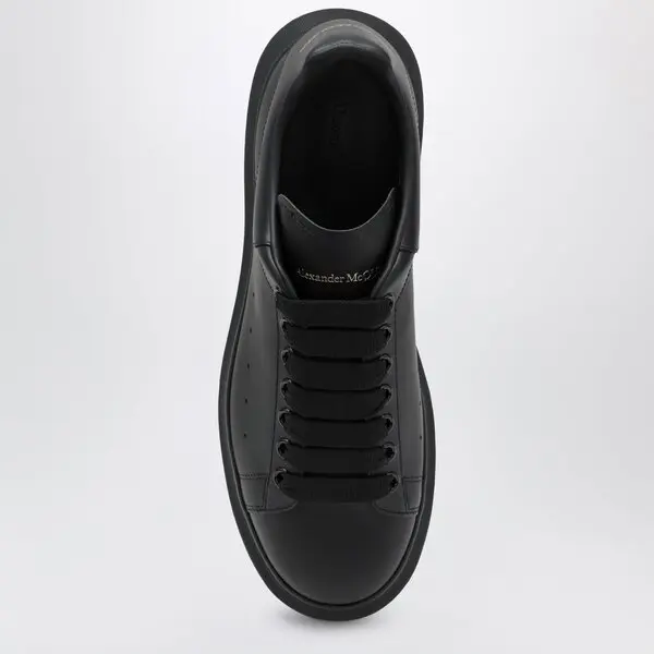 Alexander McQueen Oversized Leather Sneakers - Black