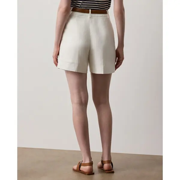 Ralph Lauren Tracy Pleated Linen Short