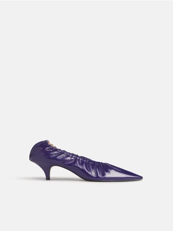 REFORMATION Calista Scrunch Heel - Purple