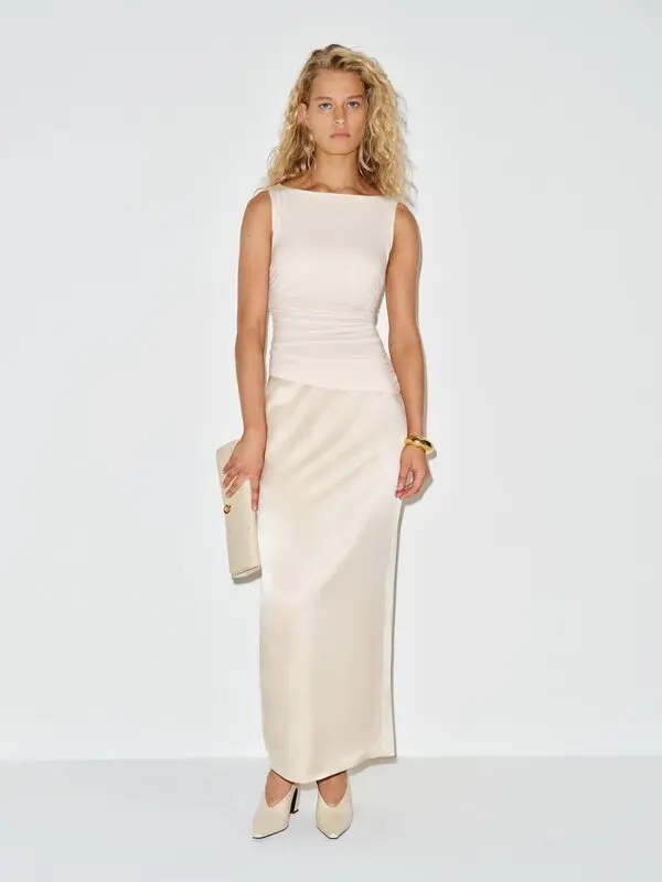 REFORMATION Piper Knit Top - Ivory