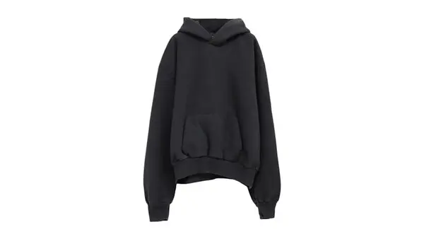 Fear Of God Classic Fit Half Raglan Pocket Hoodie - Black