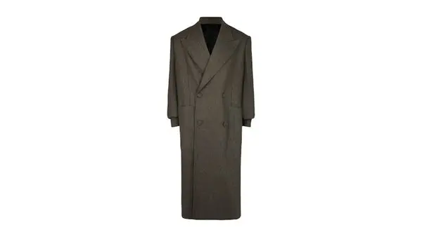 Givenchy Double Breasted Herringbone Coat