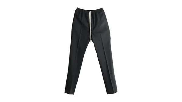 Rick Owens Drawstring Slim Long Pant - Black