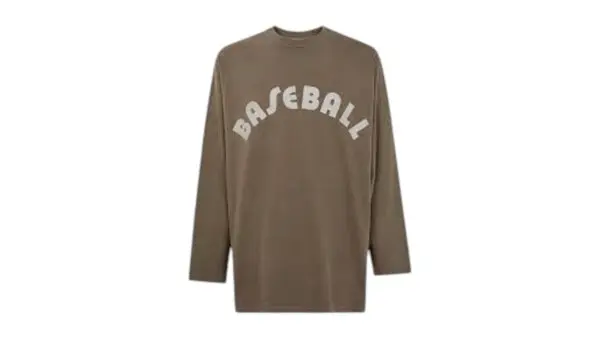 Fear Of God Baseball Long Sleeve Tee Shirt - Faded Brown