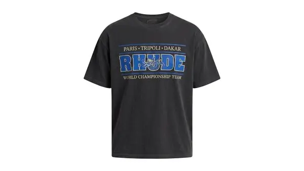 Rhude Chrono Vintage Tee Shirt - Black/blue