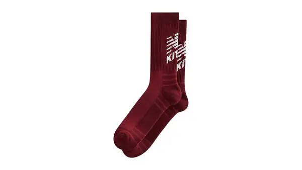 Kith X New Balance Big Logo Crew Socks - Biking Red