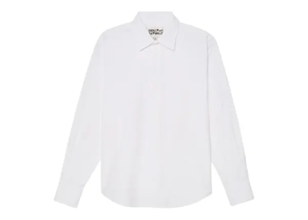 BAD BUNNY X Zara Regular Fit Poplin Shirt - White