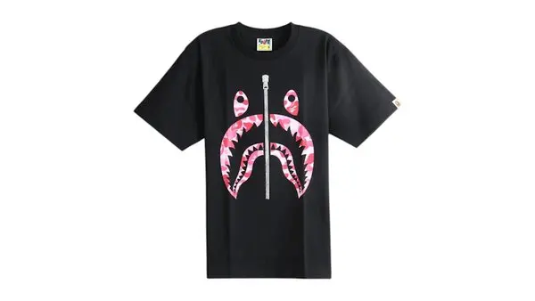 A BATHING APE Abc Camo Shark Tee Shirt - Bkxpk