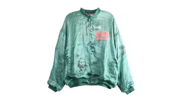 PALY HOLLYWOOD Jim's Room Satin Jacket - Mint