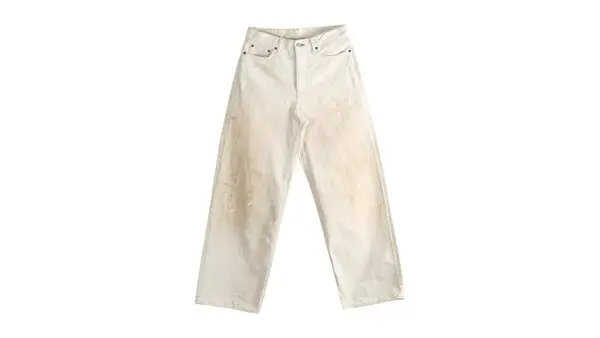 Acne Studios 1981 U Trafalgar Leather Jeans - White
