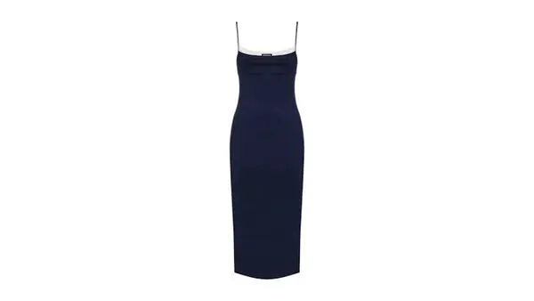 Miu Miu Jersey Stretch Abito F0008 Dress - Blue