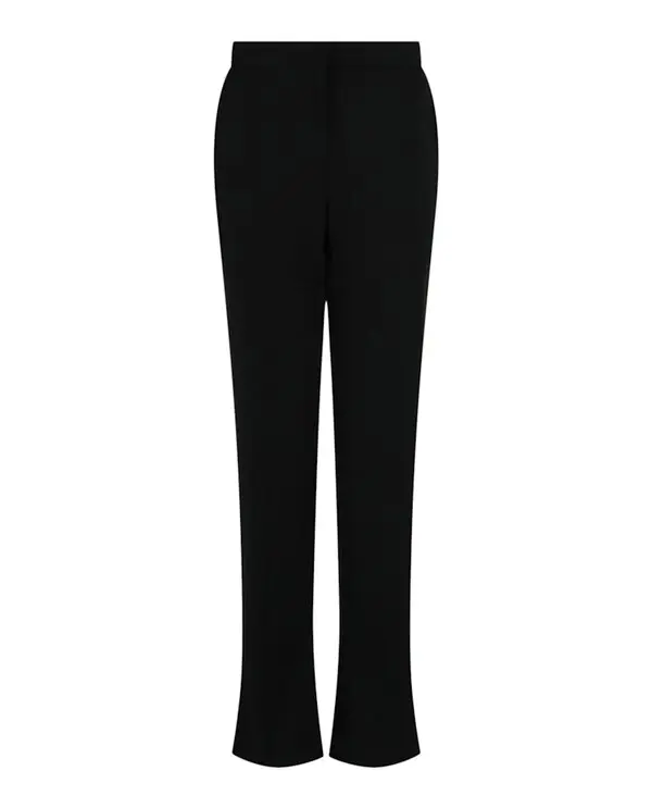 Alexander McQueen Wool Flare Hem Trousers - Black