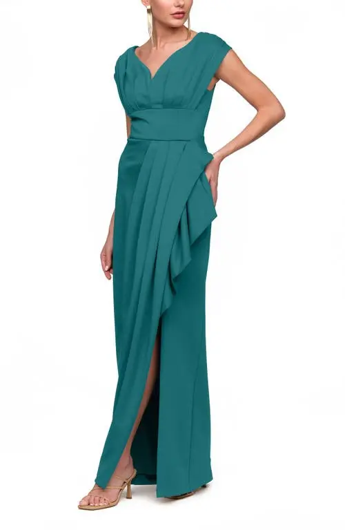 Js Collections Anissa Pleated Column Gown