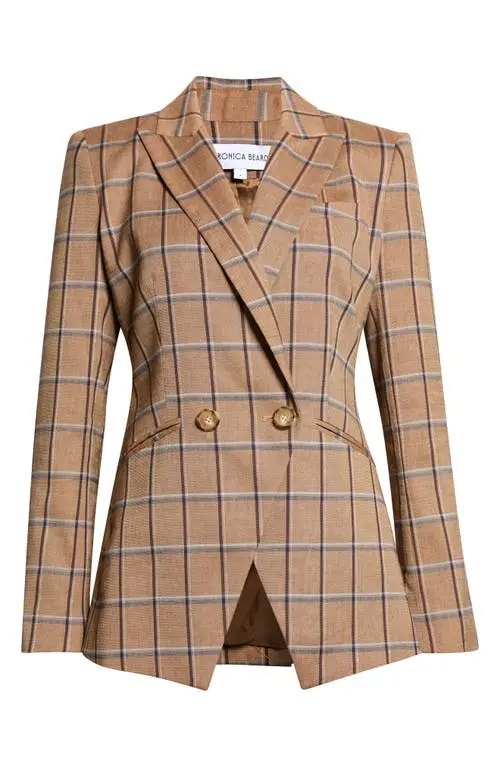 Veronica Beard Dickey Compatible Double-breasted Blazer - Ochre Multi
