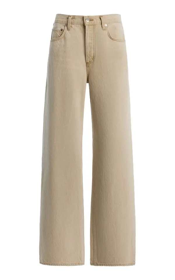 AGOLDE Arc Rigid Mid-rise Wide-leg Jeans - Neutral
