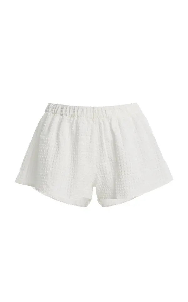 Hunza G Seersucker Shorts - White