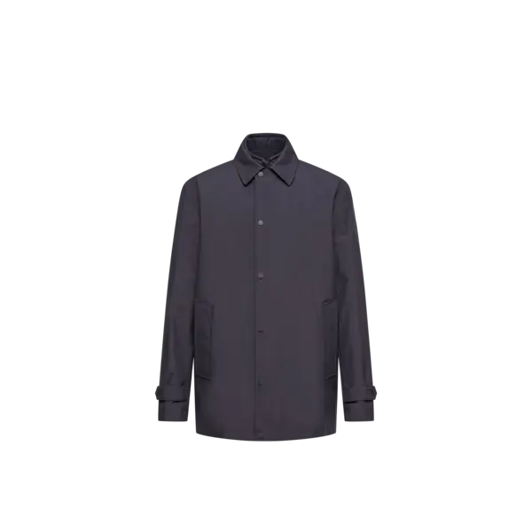 Moncler Brecon Mid-length 3-in-1 Down Shirt Jacket - Blue