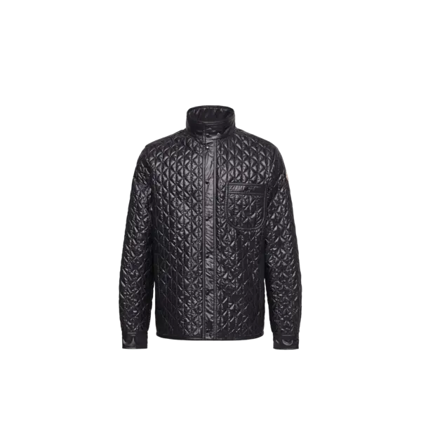 Moncler Cleorine Geometric-quilted Padded Jacket - Blue