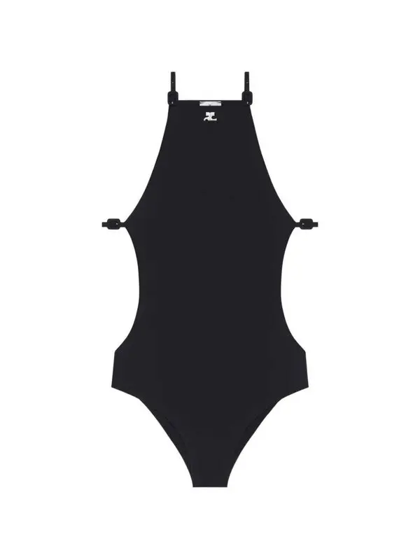 COURREGES One-piece Swimsuit With Cut-out Detail - Black
