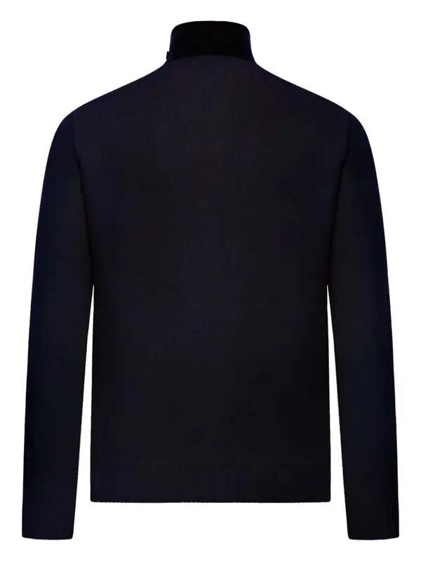 Stone Island High-neck Wool Cardigan