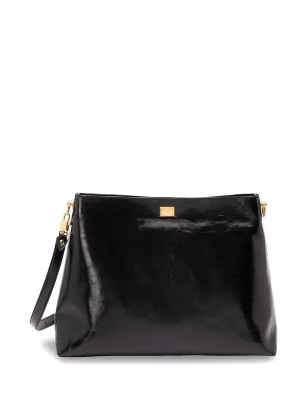 Dolce & Gabbana Vittoria Large Shoulder Bag - Black
