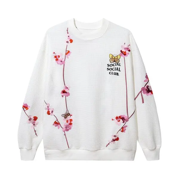 ANTI SOCIAL SOCIAL CLUB Kkoch Knitted Thermal Crewneck - White