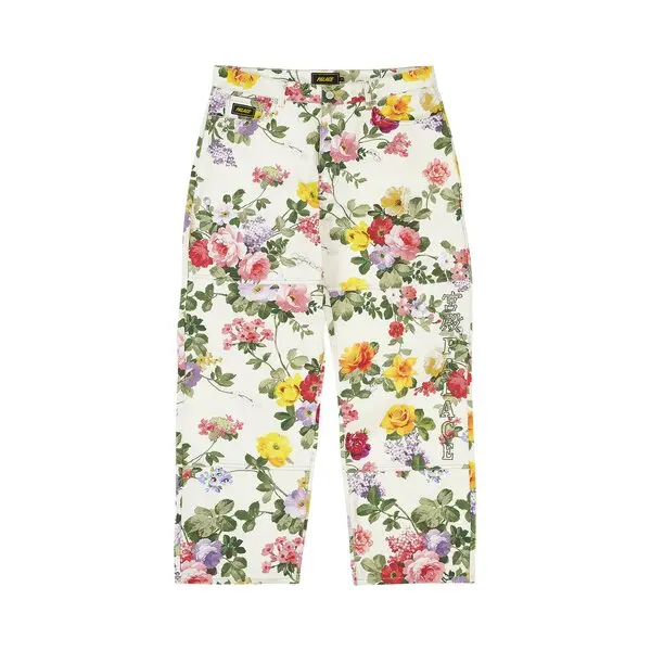 PALACE Baggy Panel Jean 'flowers - White