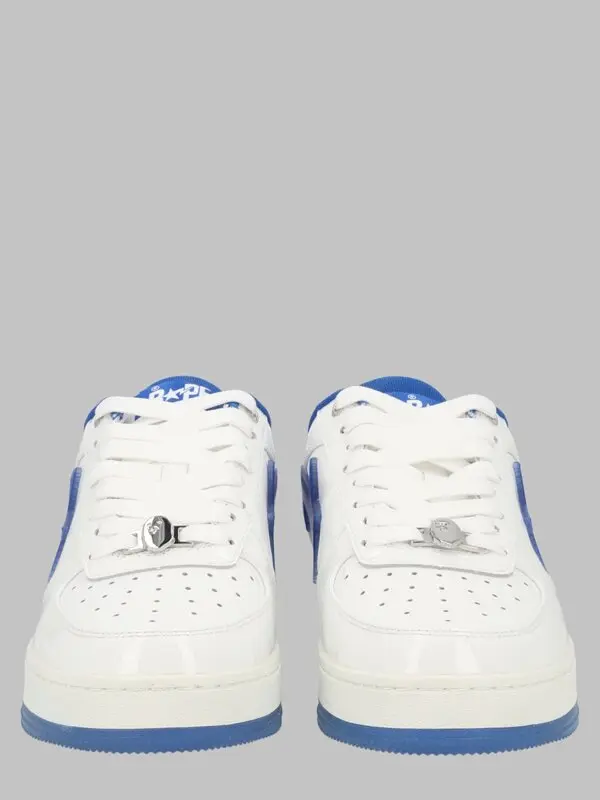 A BATHING APE Sta #4 Leather Sneaker - White