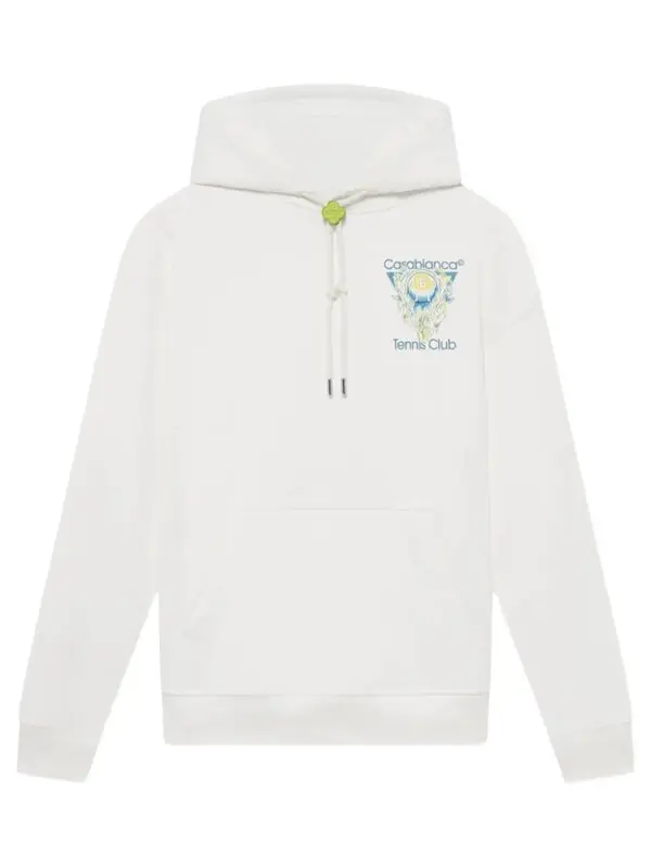 Casablanca Tennis Club' Icon Hoodie - White