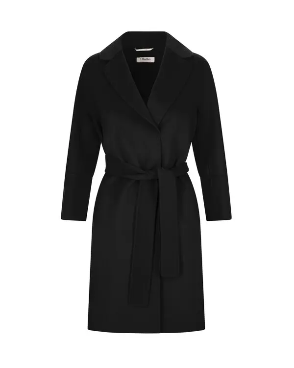 Max Mara Virgin Wool Coat - Nero