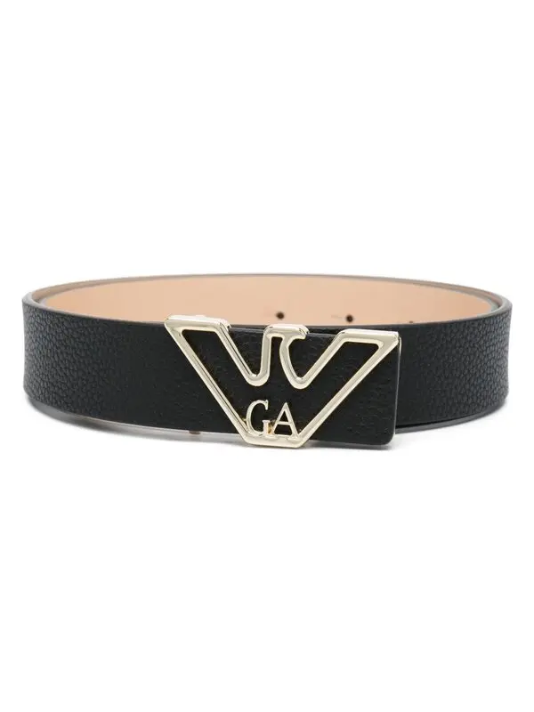 Emporio Armani Logo Belt - Black