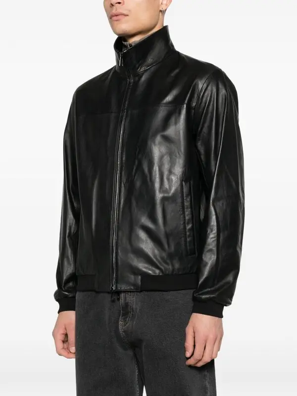 Emporio Armani Leather Blouson Jacket