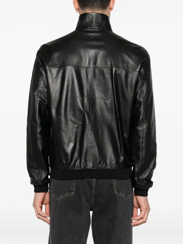 Emporio Armani Leather Blouson Jacket