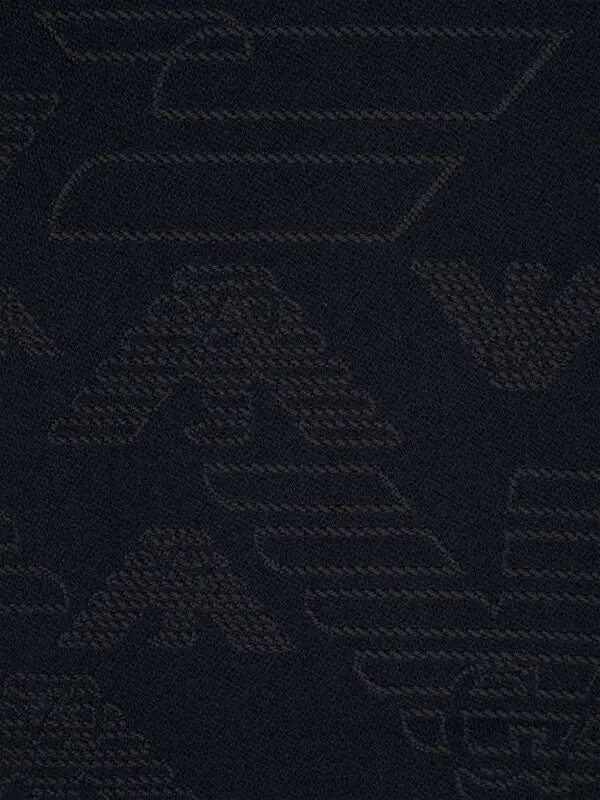 Emporio Armani Allover Logo Wool Scarf
