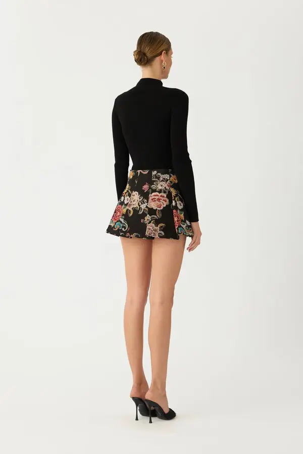 SAU LEE Miles Brocade Skirt