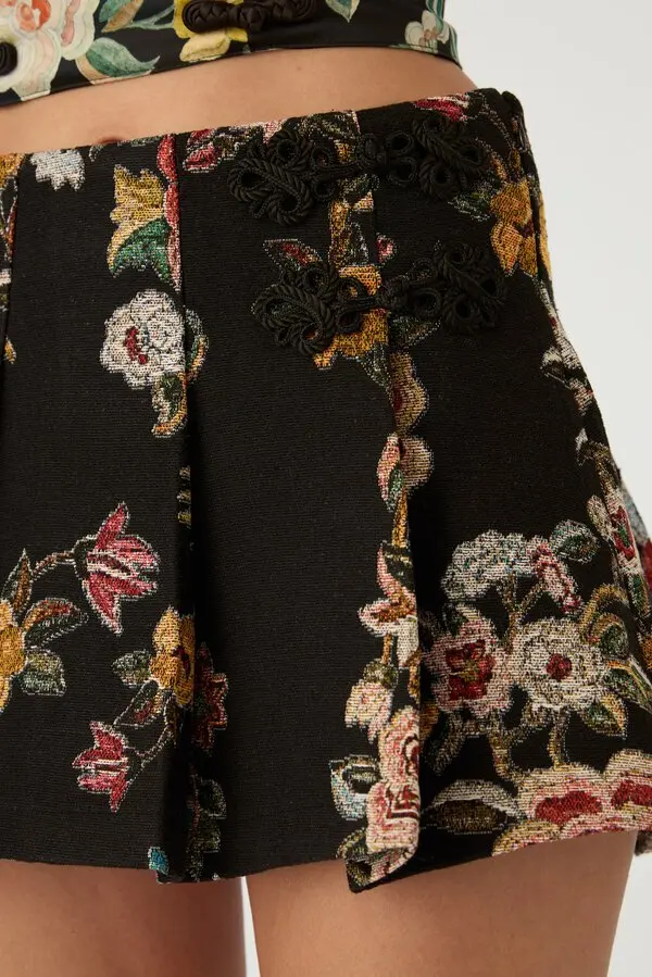 SAU LEE Miles Brocade Skirt