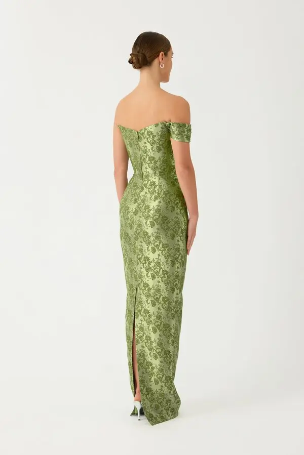 SAU LEE Jackson Brocade Gown