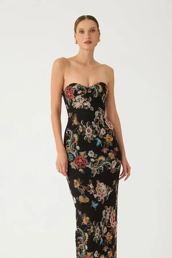 SAU LEE Maren Brocade Gown