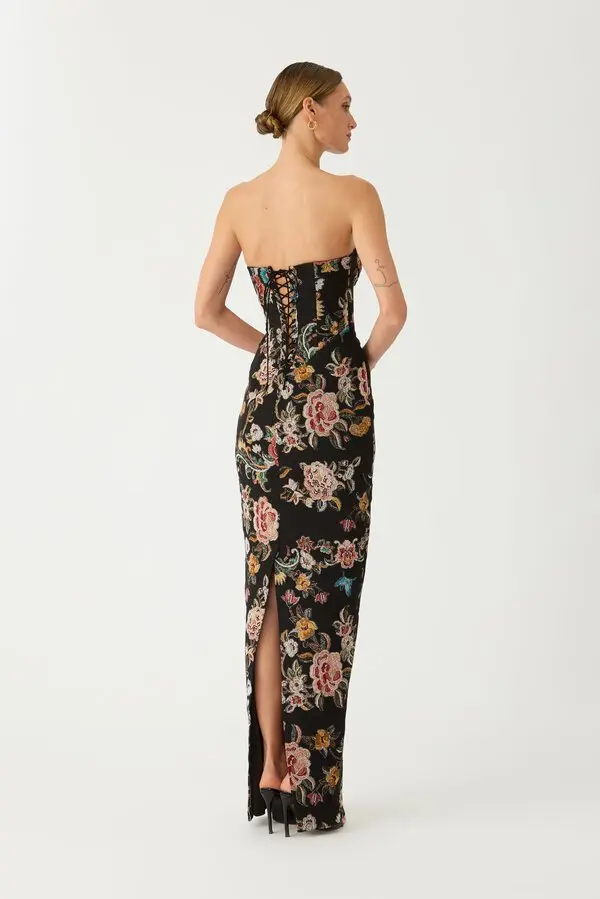 SAU LEE Maren Brocade Gown