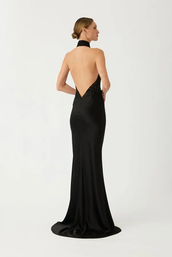 SAU LEE Taron Satin Gown