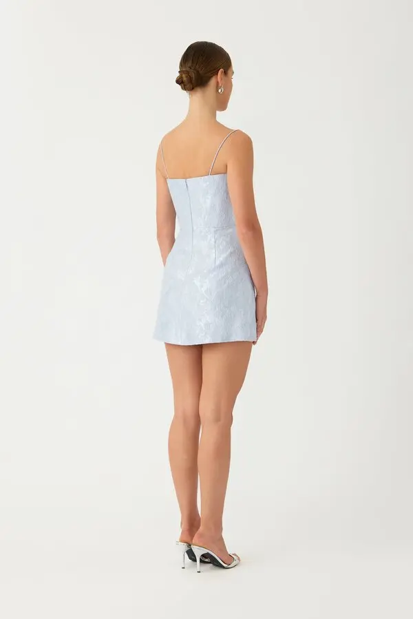 SAU LEE Andi Brocade Mini Dress