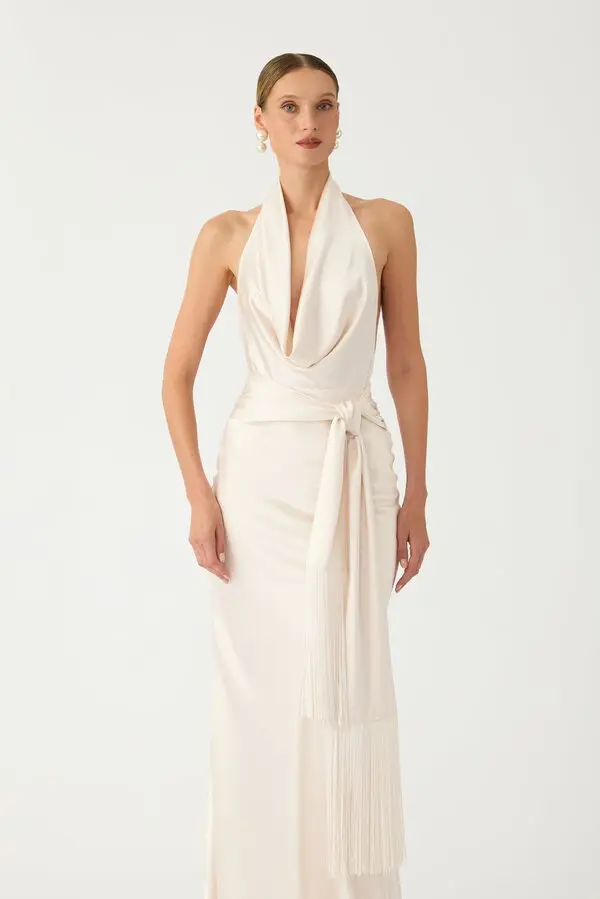 SAU LEE Sabina Satin Gown