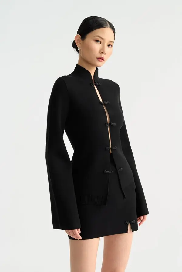 SAU LEE Otto Tang Cardigan - Black