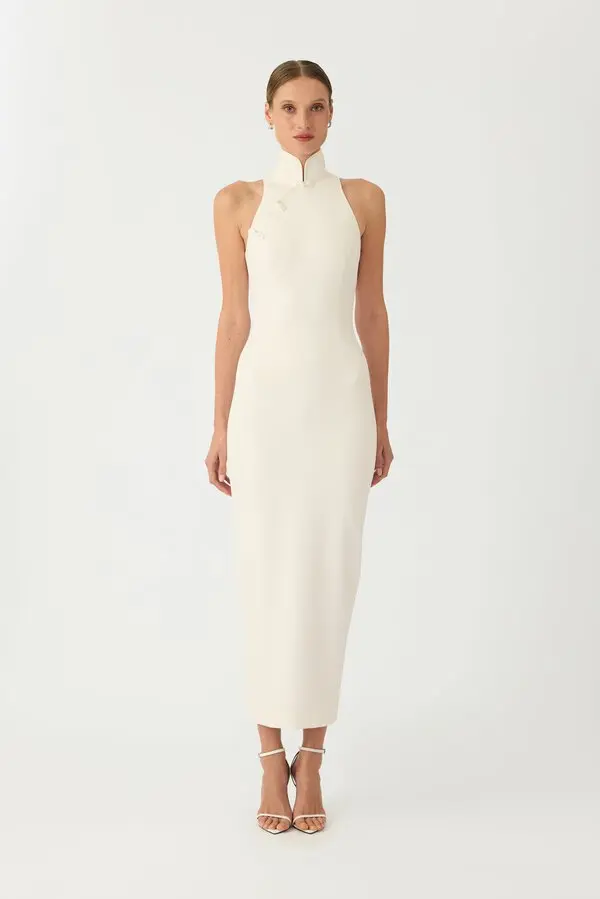 SAU LEE Joy Dress - White